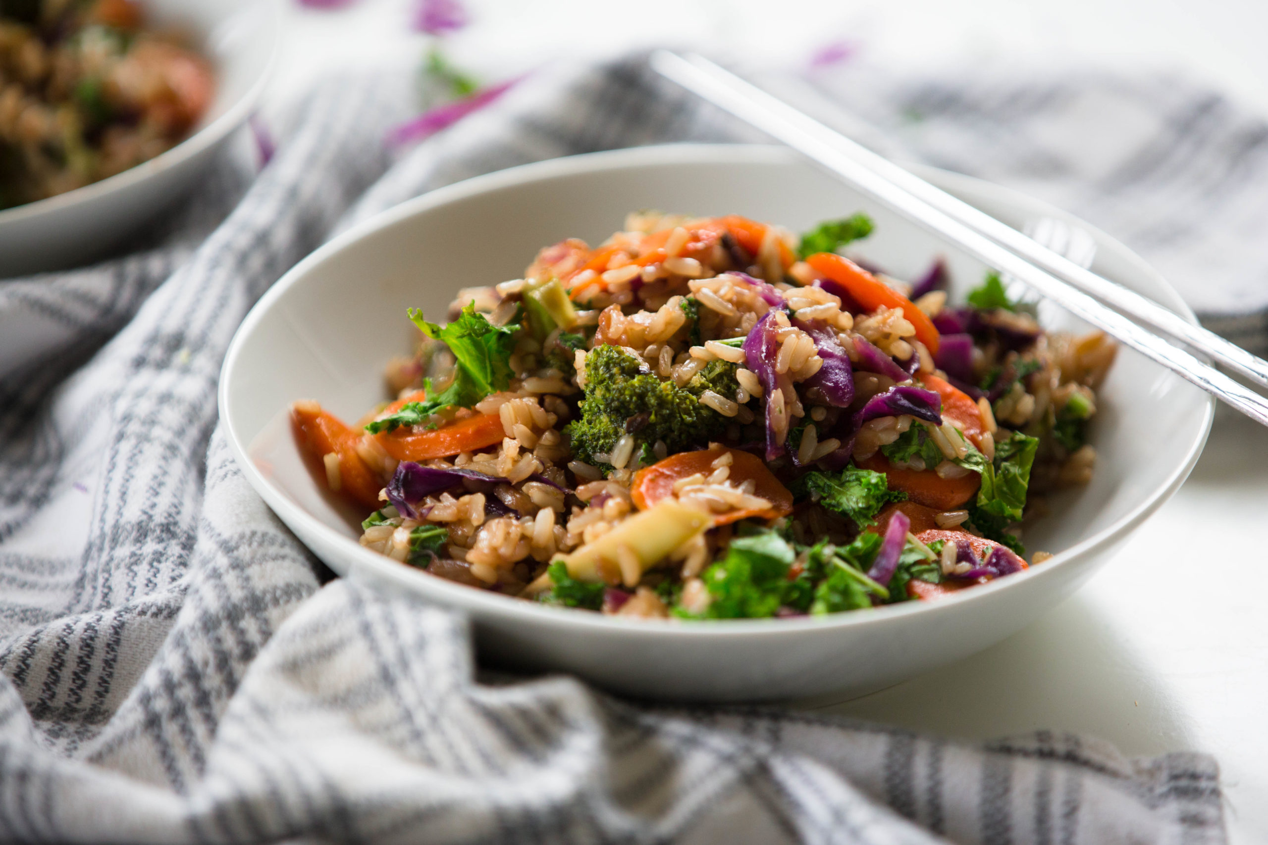 Easy Vegetable Fried Rice - Seasoned with Sunshine